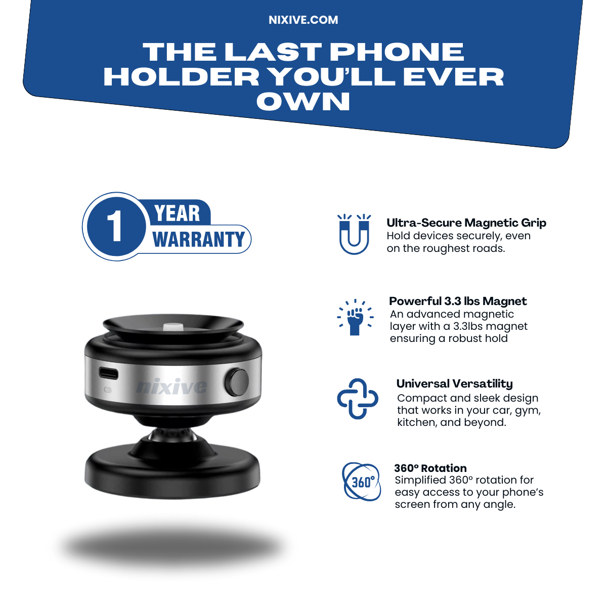 MagGrip Pro 360 – NIXIVE™